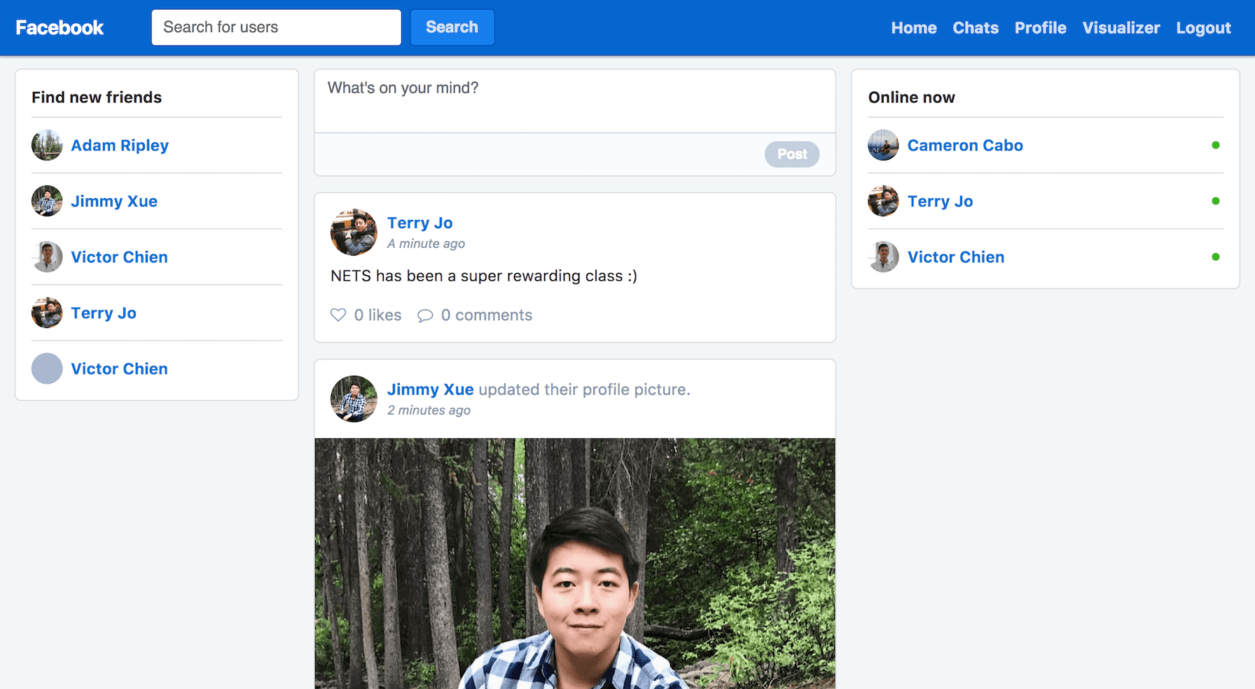 Facebook Clone | Cameron Cabo